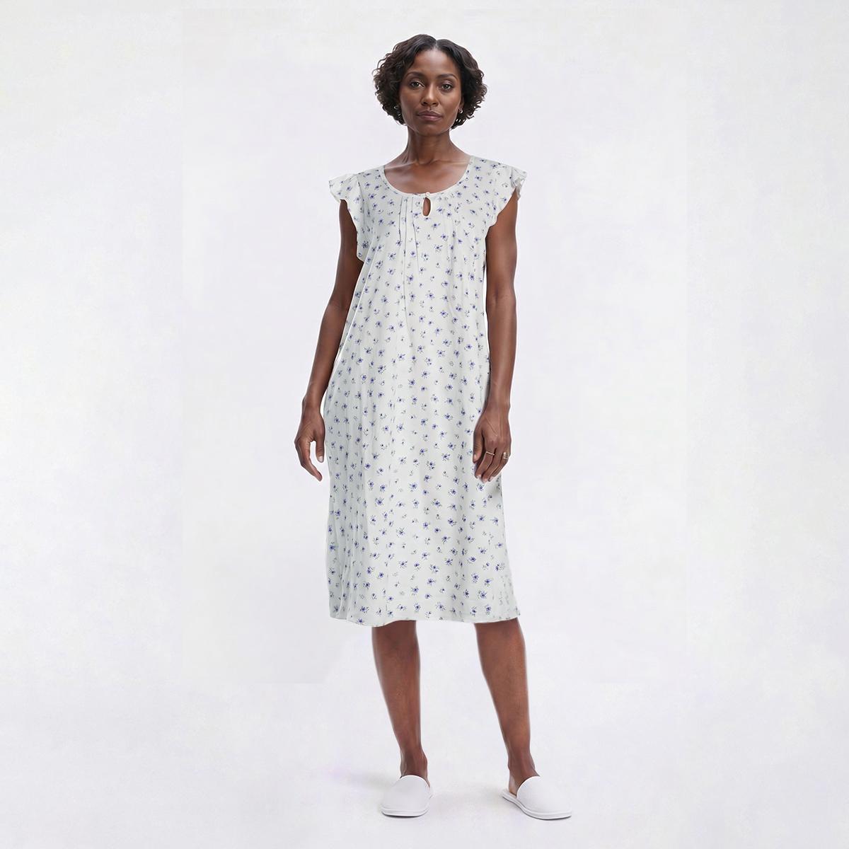 Click here for Womens Poppy & Clay Flutter Sleeve Floral Ditsy Ni... prices